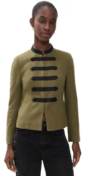 Rag & Bone Mercer Regalia Wool Blazer - Army