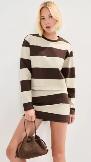 LE BOP Danica Top - Chocolate/beige
