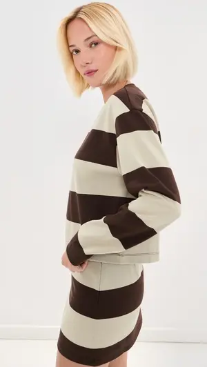 LE BOP Danica Top - Chocolate/beige