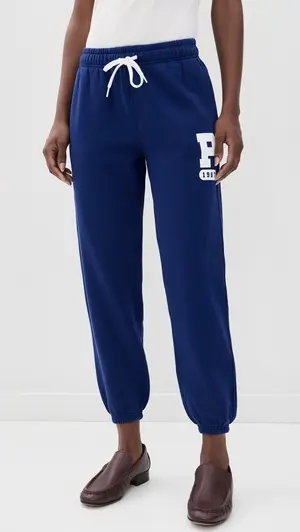Polo Ralph Lauren Fleece Knit Ankle Joggers - Fall Royal