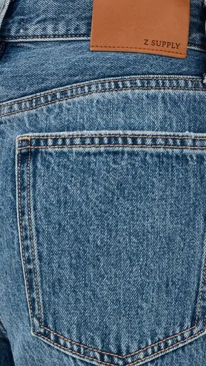 Z Supply Time Off Duty Bowed Ankle Jeans