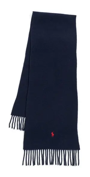 Polo Ralph Lauren Solid Recycled Wool Scarf - Hunter Navy