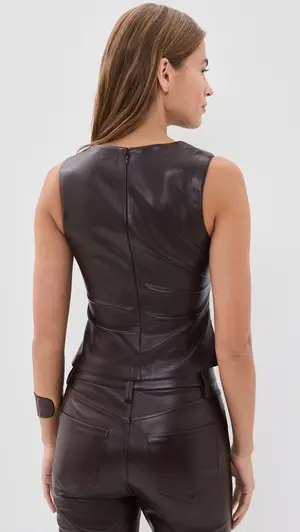 Joe's Jeans The Meg Vegan Leather Top