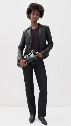 Joe's Jeans The Fitted Faux Leather Blazer