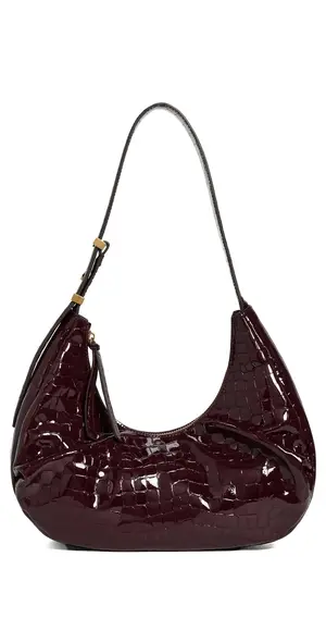 Rag & Bone Hudson Hobo Bag - Deep Berry
