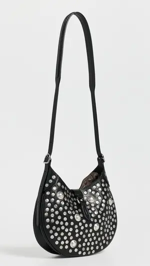 Polo Ralph Lauren Studded Leather Shoulder Bag