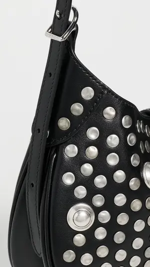 Polo Ralph Lauren Studded Leather Shoulder Bag