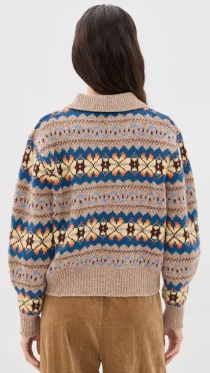 Polo Ralph Lauren Wool Blend Collared Sweater