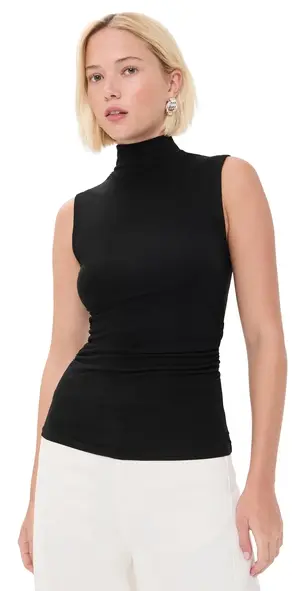 Z Supply Silva High Neck Tank Top - Black
