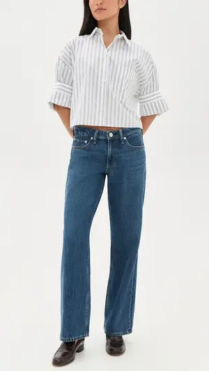 Rag & Bone Cam Ankle Straight Jeans