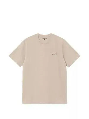 Carhartt Work In Progress S/s Script Embroidery T-shirt - Neutrals