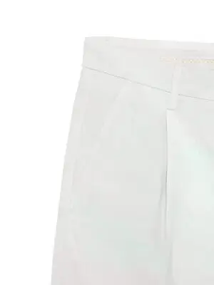 Aspesi Pleated Cotton Trousers - Neutrals