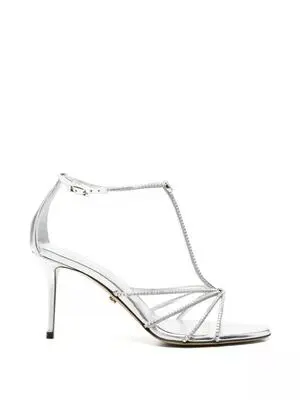 Mach & Mach Crystal-embellished T-bar Sandals