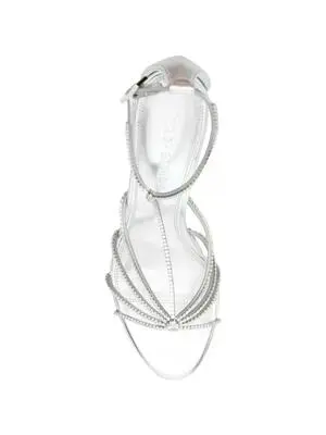 Mach & Mach Crystal-embellished T-bar Sandals