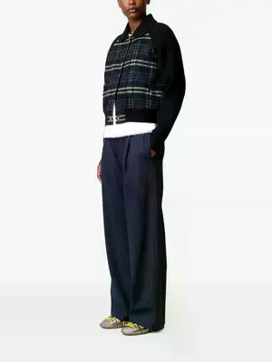Claudie Pierlot Striped Bi-material Jacket