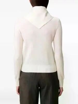 Claudie Pierlot Knit Jumper With Removable Scarf
