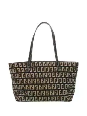 Fendi 2000-2010 Zucchino Canvas Roll Tote Bag