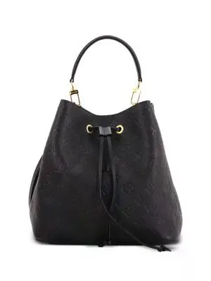 LOUIS VUITTON Monogram Empreinte Mm Bucket Bag - Black
