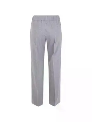 D.exterior Elasticated-waistband Pressed-crease Trousers