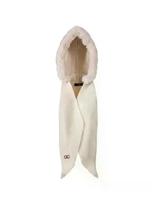Liu Jo Hooded Scarf - Neutrals