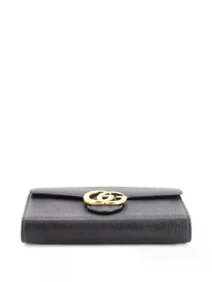 Gucci Gg Marmont Chain Wallet Leather Mini Clutch Bag