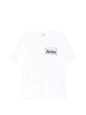 Aries Temple Logo-print T-shirt - White