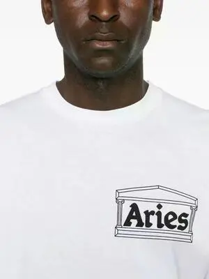 Aries Temple Logo-print T-shirt