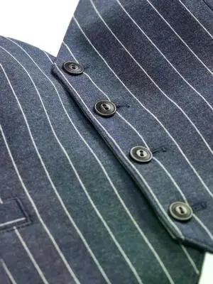 Ralph Lauren Pinstripe-pattern Halterneck Top