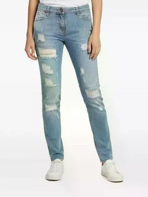 Elisabetta Franchi Distressed-details Jeans