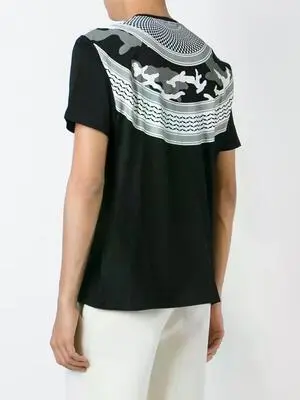 Neil Barrett Camouflage-print Graphic-print T-shirt