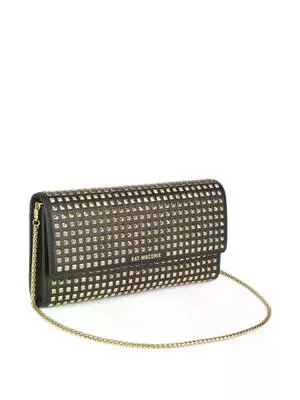 KAT MACONIE Victoria Studded Leather Clutch Bag