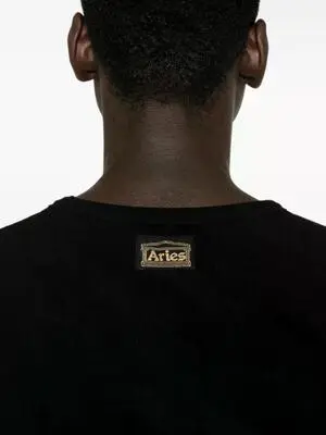Aries Temple Waffle-knit T-shirt