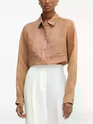 SILVIAN HEACH Tobela Crystal-embellished Button-up Shirt - Pink