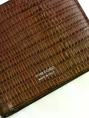 TOM FORD Lizard-effect Leather Wallet