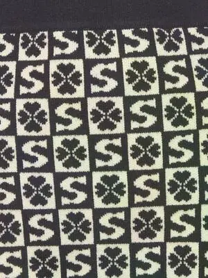 Sandro Monogram Flared Mini Skirt