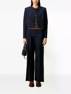 Claudie Pierlot Checked Boxy Jacket
