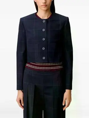 Claudie Pierlot Checked Boxy Jacket