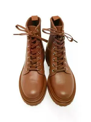 GIANVITO ROSSI Martis Lace-up Ankle Boots