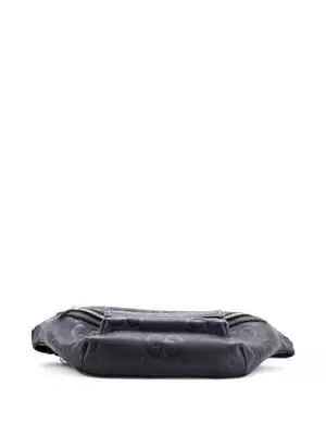 Gucci Front Pocket Jumbo Gg Embossed Leather Belt Bag