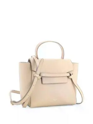 Celine Belt Bag Textured Leather Nano Shoulder Bag