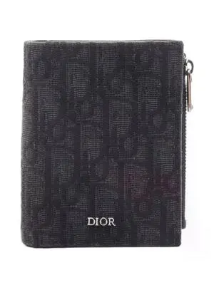 Dior 2010s Oblique Bi-fold Wallet - Black