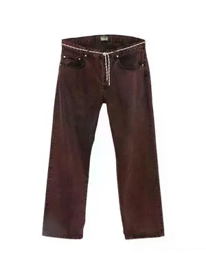 Aries Batten Acid-wash Jeans - Red