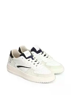 D.a.t.e. Torneo Pure Panelled Leather Sneakers - White
