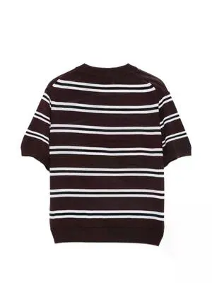 DANIELE FIESOLI Striped Short-sleeve Top