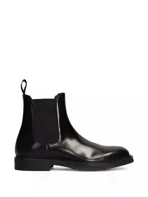 GREEN GEORGE Chelsea Leather Boots - Black