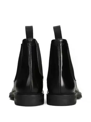 GREEN GEORGE Chelsea Leather Boots - Black