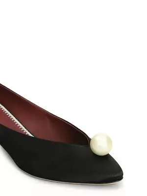 Magda Butrym Pearl-embellished Pointed-toe Pumps