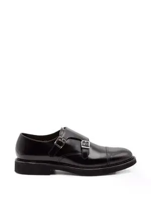 DOUCAL'S Double-buckle Leather Shoes