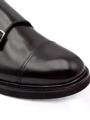 DOUCAL'S Double-buckle Leather Shoes