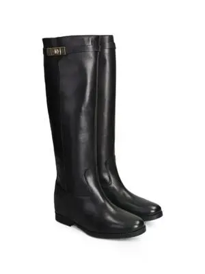 JULIE DEE Turn-lock Knee-high Boots